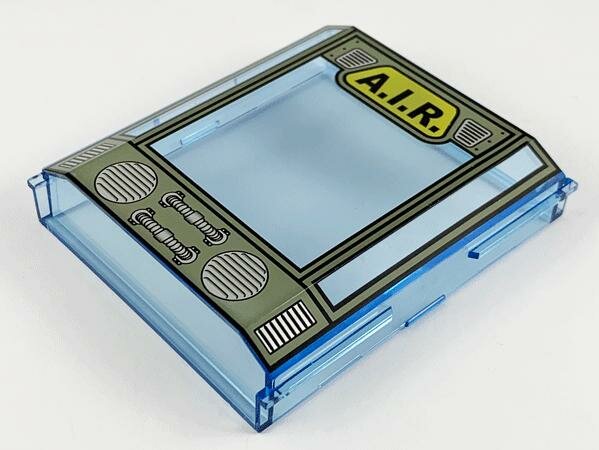 Деталь Lego 30650pb01 Panel 2 x 8 x 8 with A.I.R. Logo and Vents Pattern