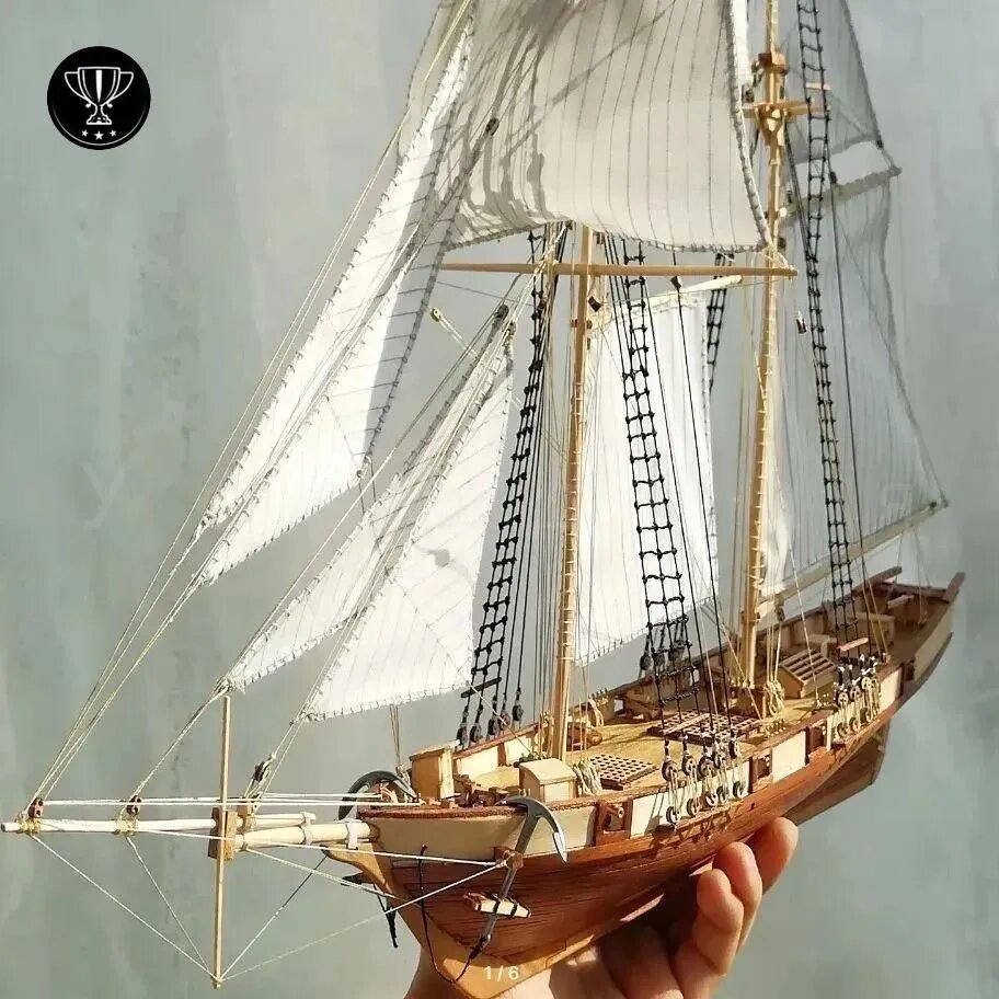 GM модели для сборки/ деревянная модель корабля/Харко 1/100, античность, для взрослых