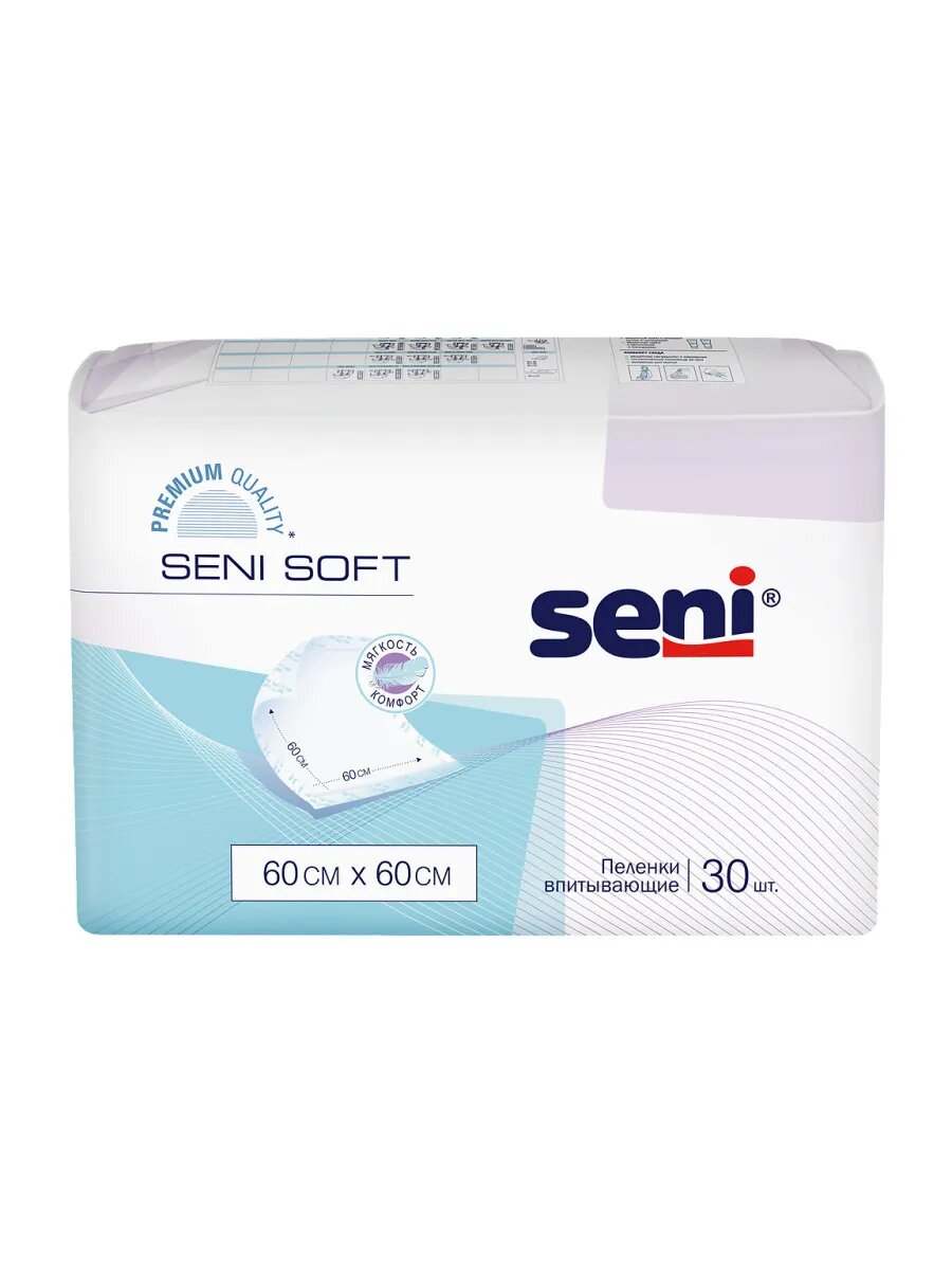Seni Soft простыни (пеленки) 60х60 см 30 шт
