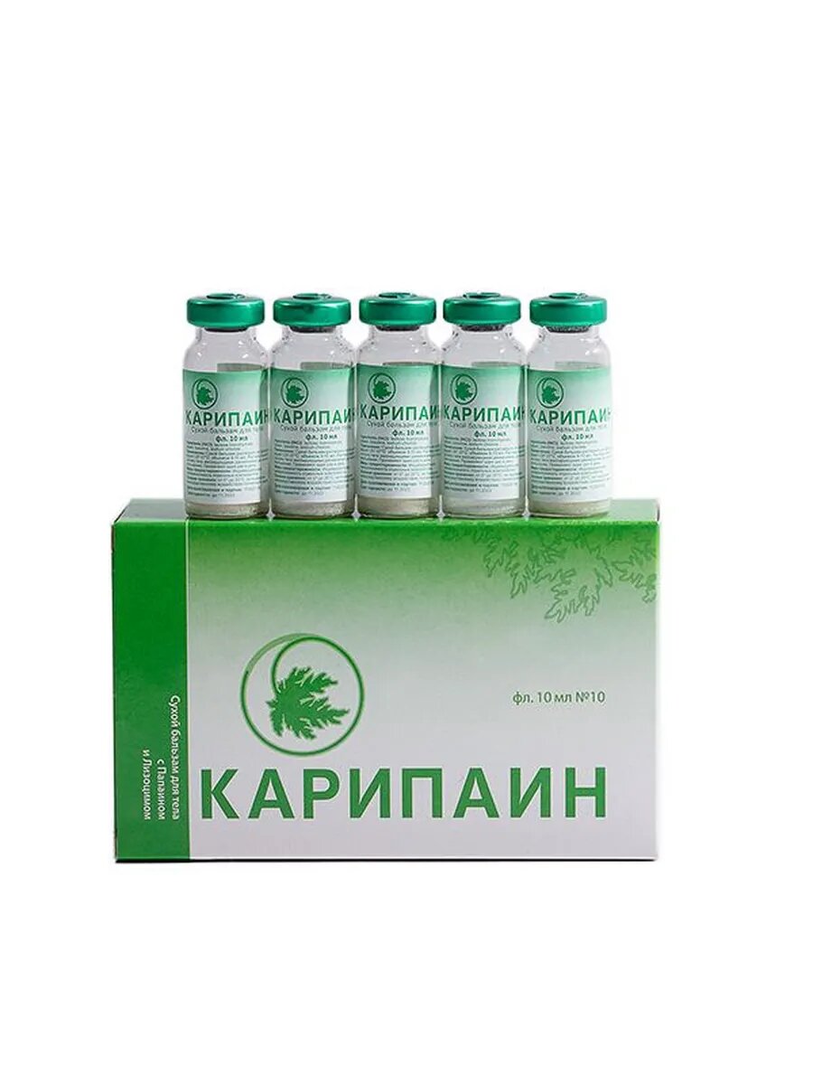Бальзам сухой Карипаин фл. 10мл 10шт