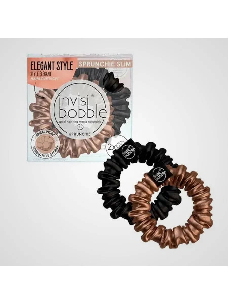 Visibobble Sprunchie Slim True Golden Резинки для волос 2 шт