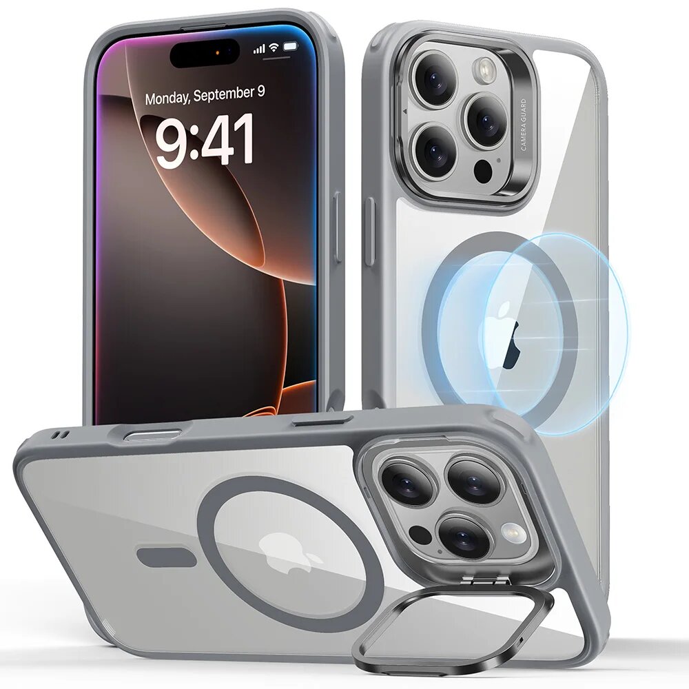 Чехол ESR для iPhone 15 Pro Max Clear Gray с MagSafe