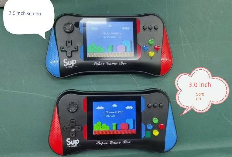 X7 Карманный игровой консоль с аркадой Contra для двух игроков, компактная перезаряжаемая ретро-стиль, 500 игр включено