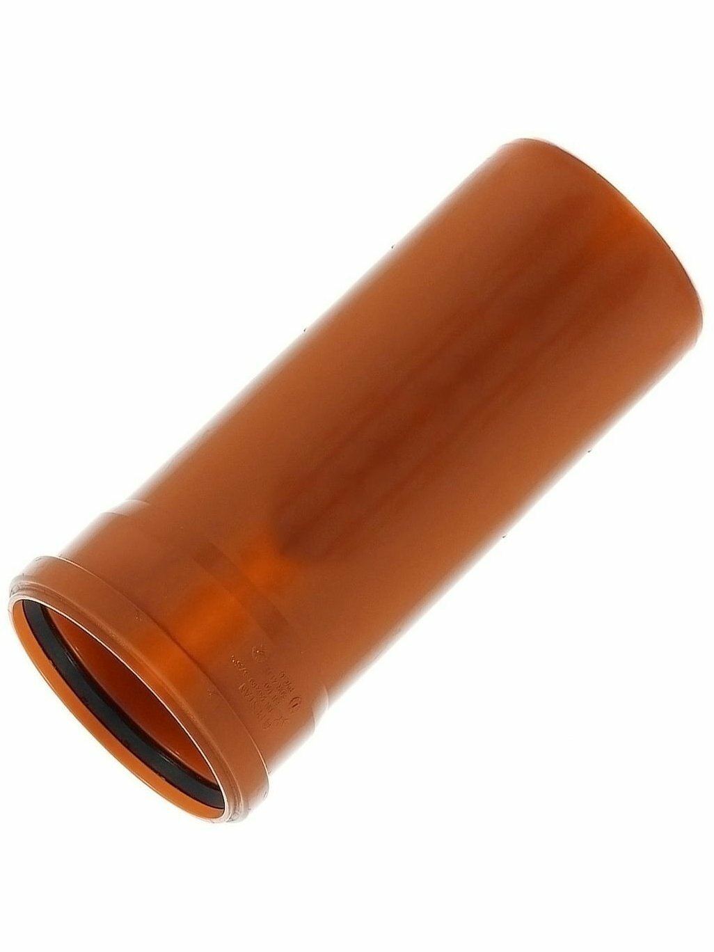 Труба канализационная наружная Мультимирпласт 110х500х3.2 мм из полипропилена, рыжая для систем внешней канализации