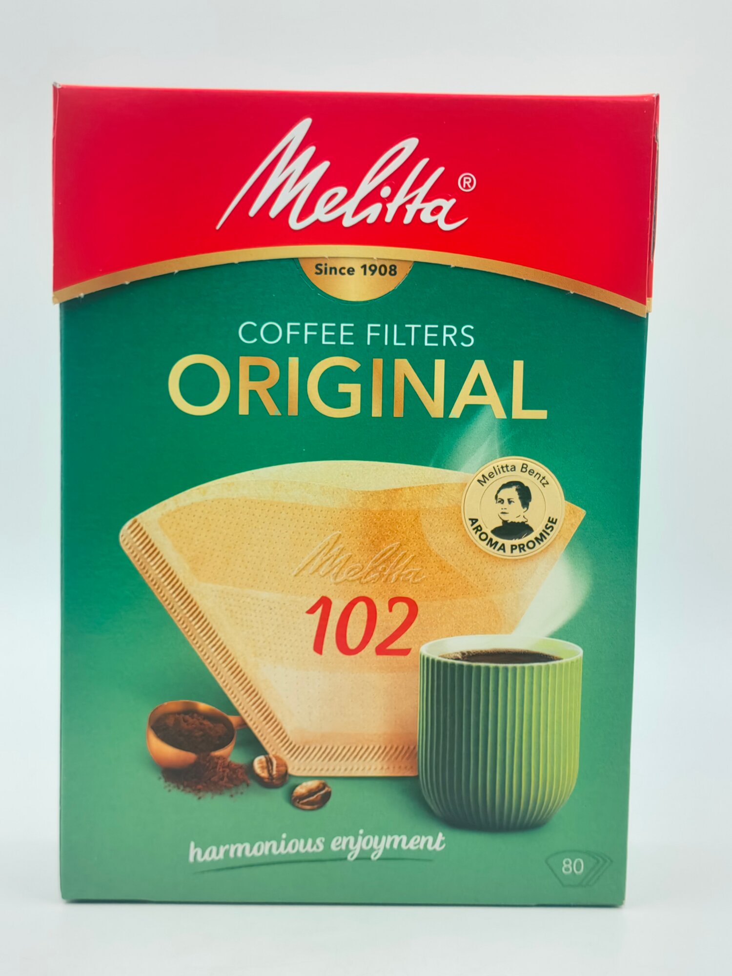 Фильтры для кофе 102 Melitta Original неотбеленный 80 шт. (Германия)