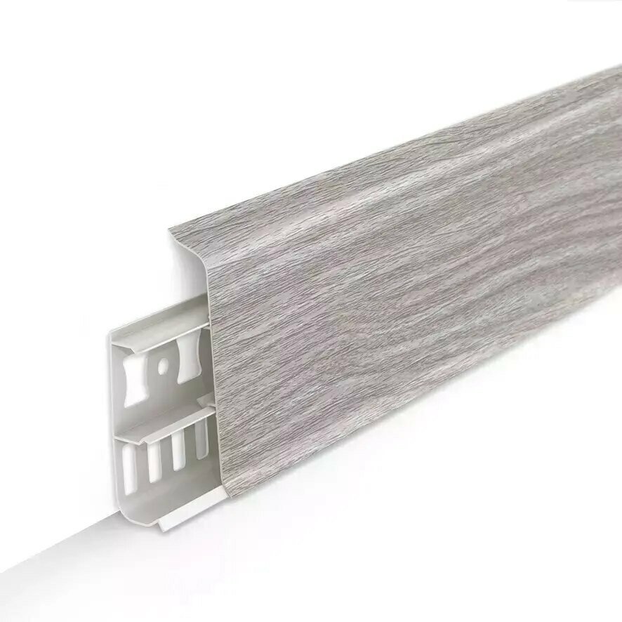 Пластиковый плинтус Идеал Деконика 100 мм Орех антик 294, 1 шт.