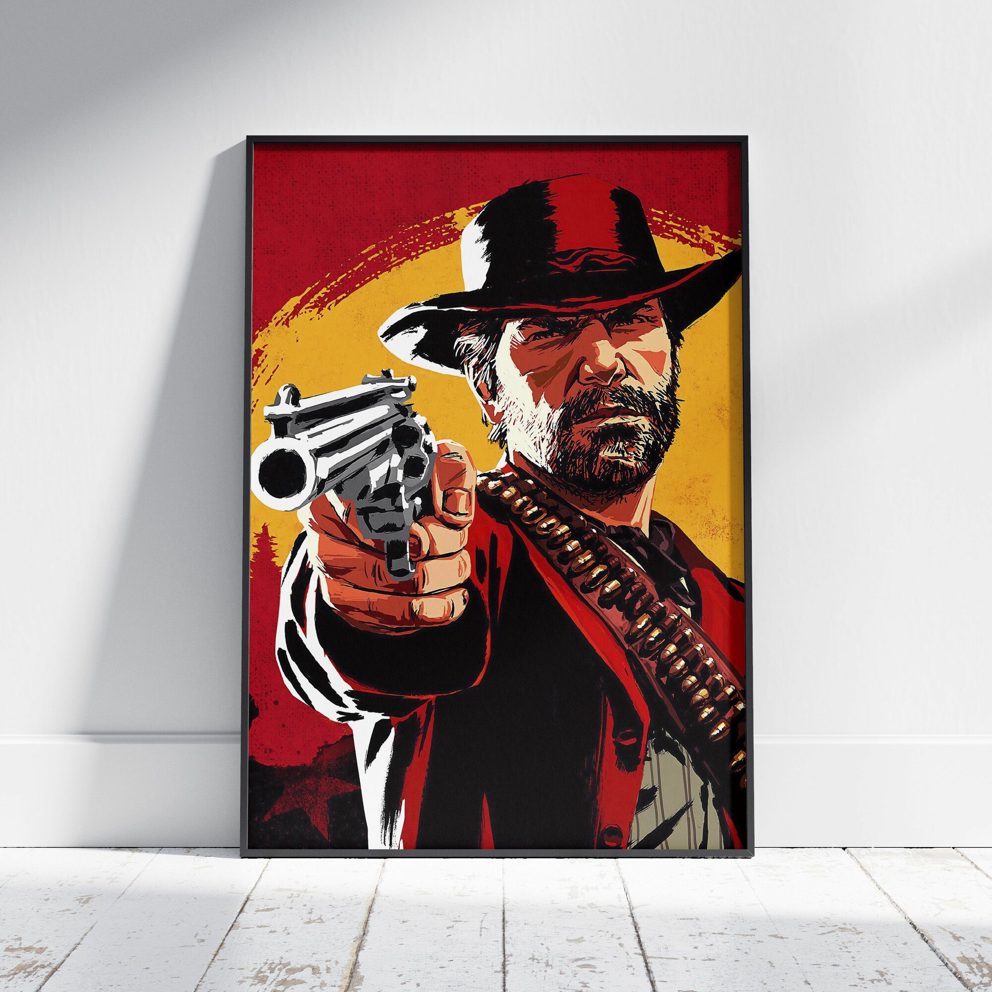 Плакат на стену для интерьера Red Dead Redemption 2 (Артур Морган 7) - Постер по игре формата А3 (30x42 см)