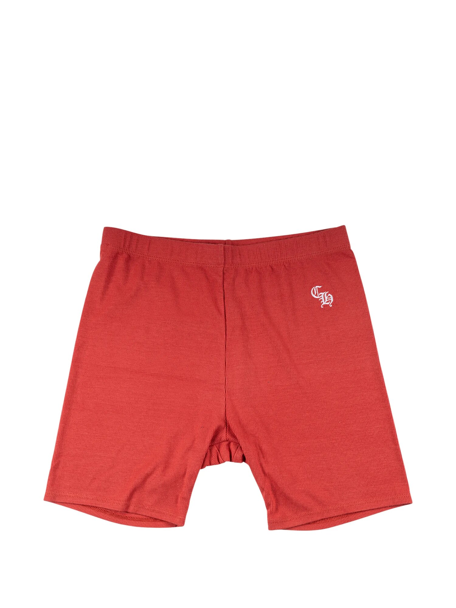 Шорты Ribbed logo-embroidered biker shorts