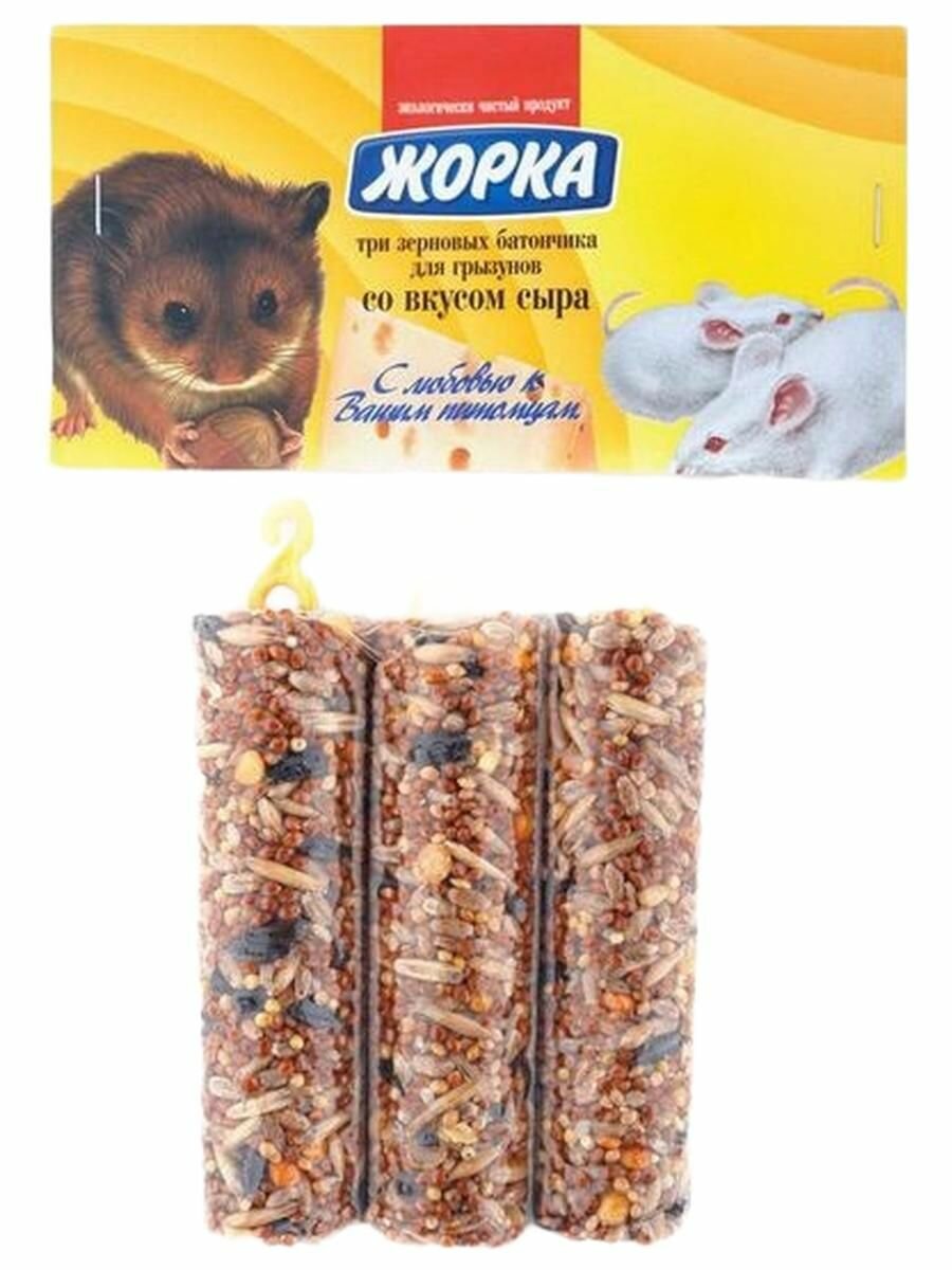 Зерновые батончики для грызунов Сыр (3шт)