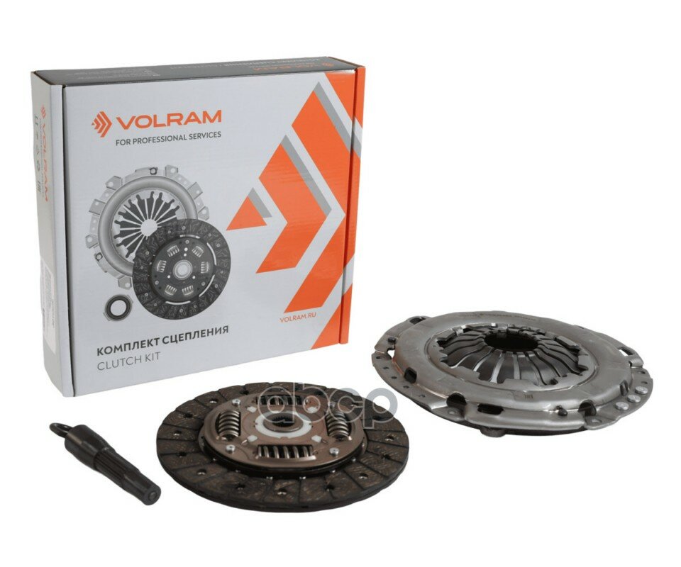Комплект сцепления для а/м chevrolet aveo t300 1.6 (11-), lacetti j200 1.4-1.8 (05-), без муфты VOLRAM арт. VR37137