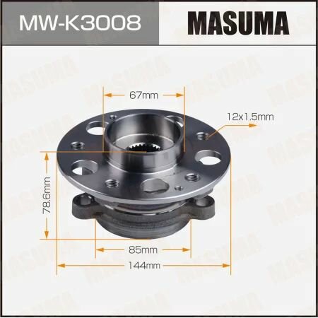 MW-K3008 Ступица с подшипником SSANGYONG ACTYON II 10-