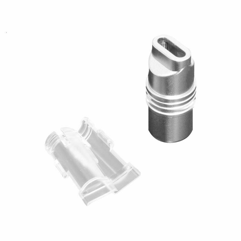 Заглушка Type-C из алюминиевого сплава для USB-C кабеля, Серебро