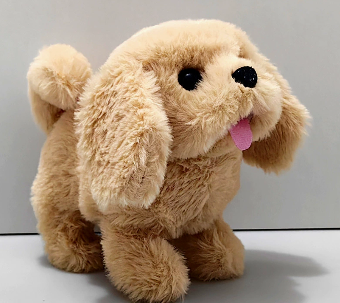 Интерактивная игрушка Electric stuffed puppy, плюшевый щенок золотистый