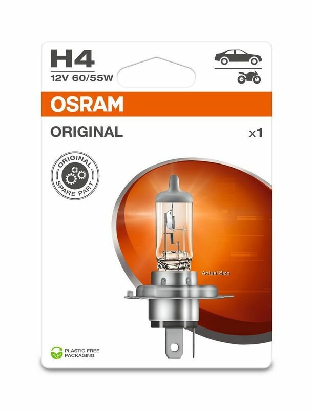 Лампа 12V H4 60/55W P43t ORIGINAL LINE 1 шт. блистер OSRAM 64193-1BL