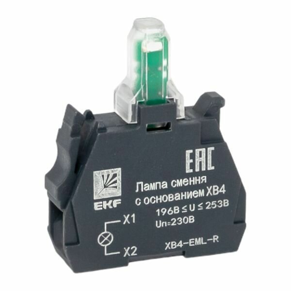 Лампа сменная с основанием XB4 красн. 230В PROxima EKF XB4-EML-R