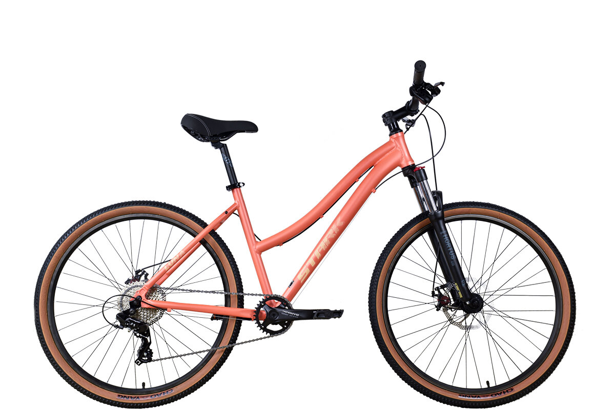 Велосипед Stark'25 Luna 27.1 D коралловый матовый/персиковый L/18"