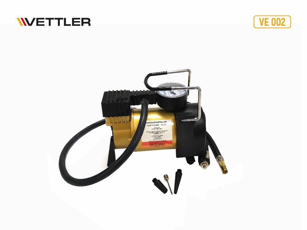 VETTLER Компрессор автомобильный, 5 Вт, 35 л/мин