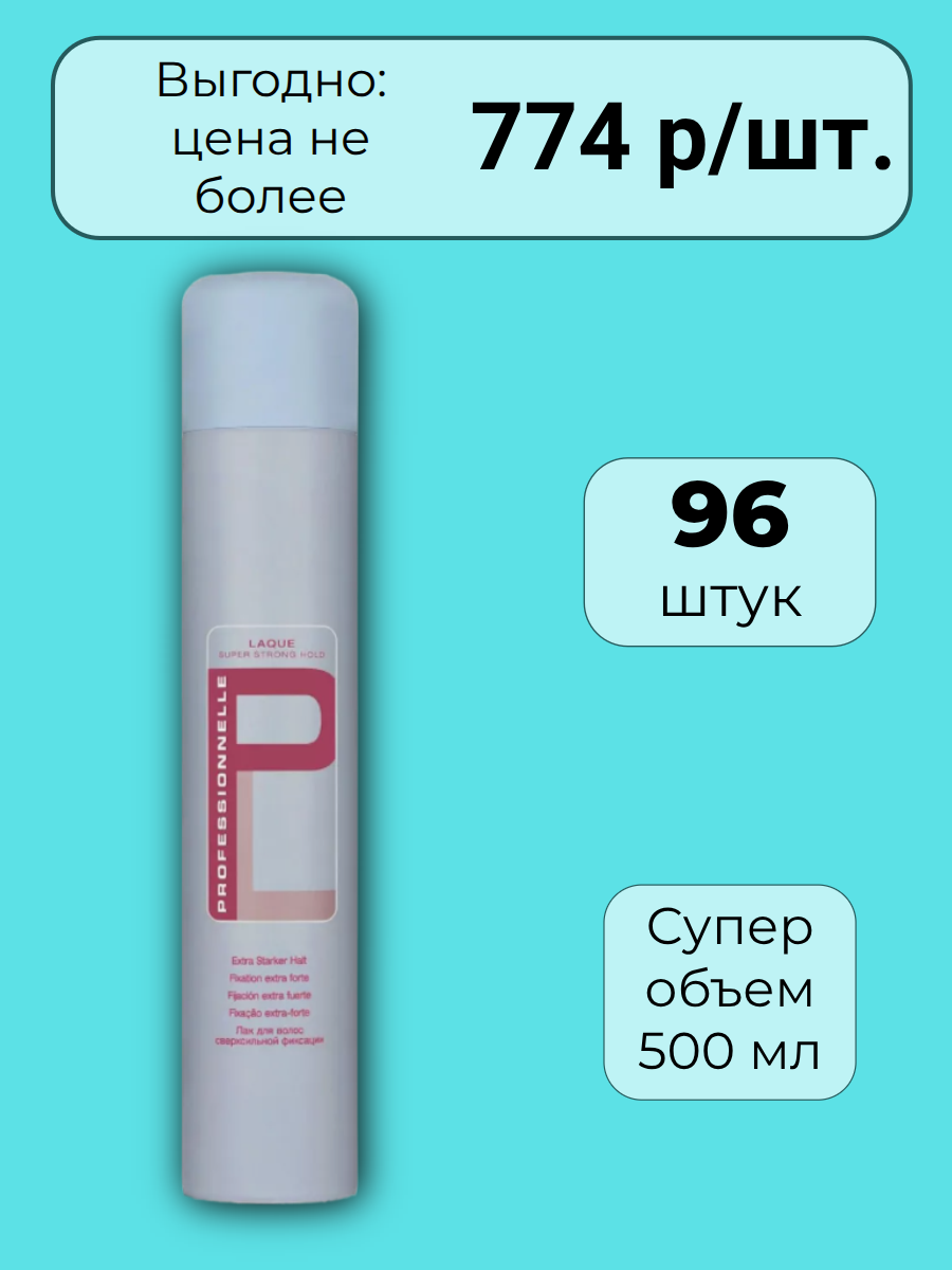 Оптом 96 шт. Лак для волос Schwarzkopf Laque super strong hold 500 мл
