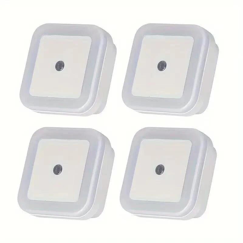 Белый беспроводной ночник Square LED EU 4шт