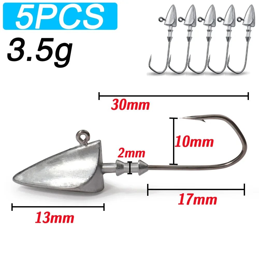 Рыболовные крючки 3.5г, 5pcs, GOBAIT