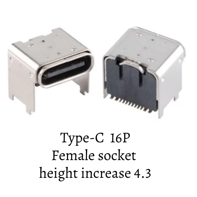 Разъемы USB Type-C 16P для быстрой зарядки