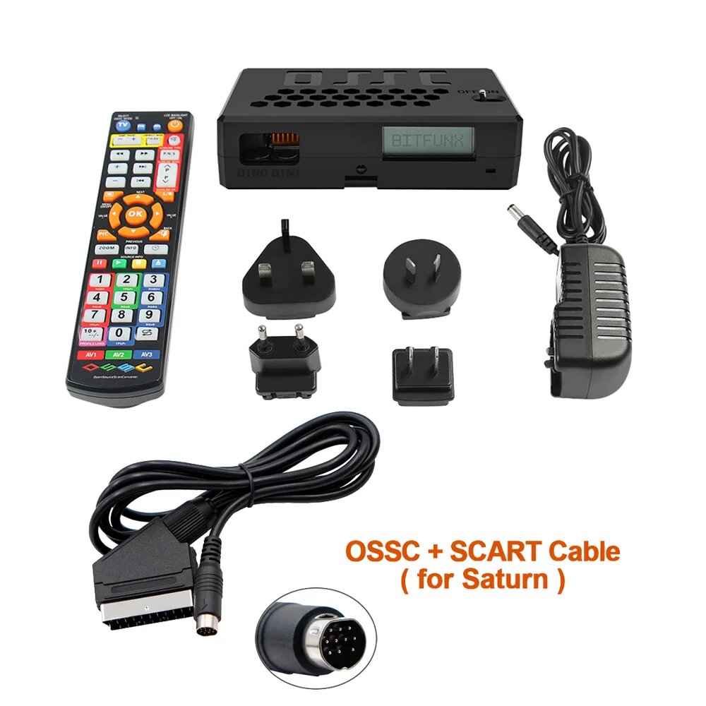 BitFunx OSSC V1.8 Конвертер HDMI для ретро консолей with Saturn CABLE