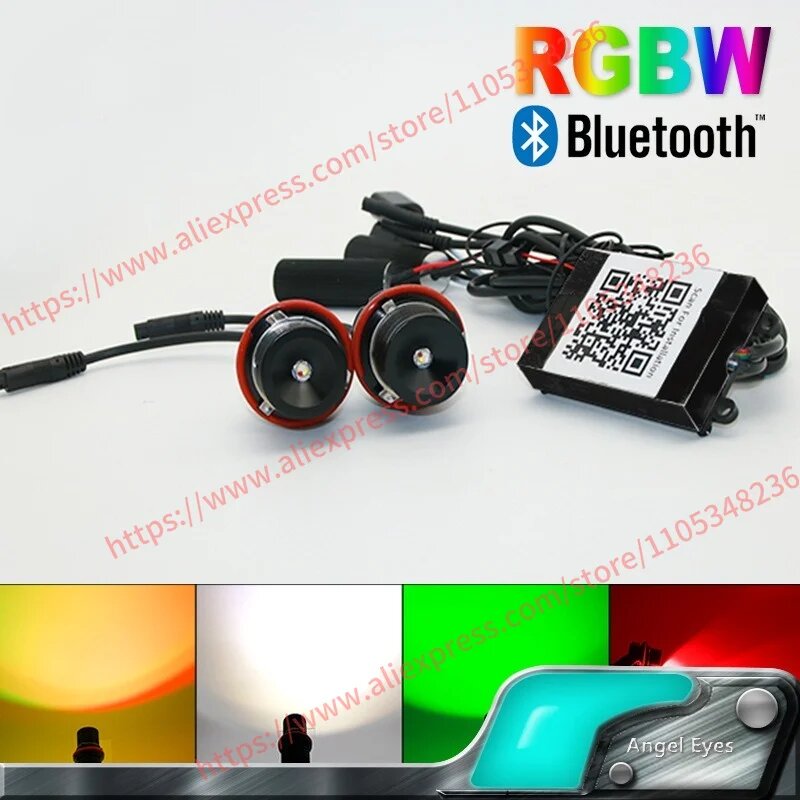 Светодиодные маркеры E39 Angel Eyes 20W RGBW 5W RGB для BMW серии E E38/E39/E53/E60/E61/E63/E64/E65/E66/E87