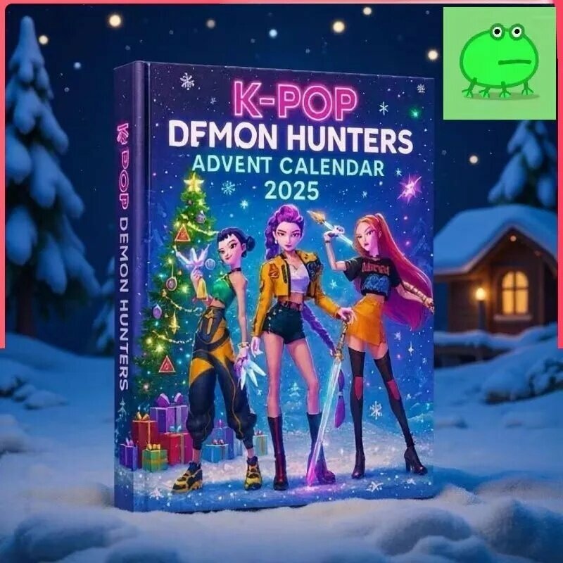 Аниме фигурки Кей-поп-охотницы на демонов / KPop Demon Hunters фигурка ; коллекционная статуэтка для рабочего стола, украшение для стола, 24 шт. (Высота 27*18.5*3.5 см)