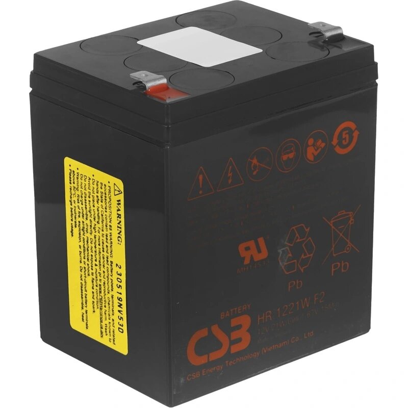 Батарея для ИБП CSB серия HR, HR1221W F2 CSB, 12В/5Ач