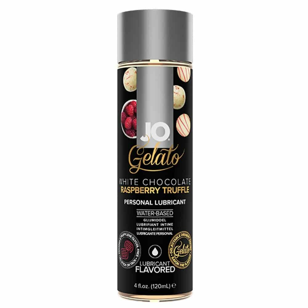Вкусовой лубрикант GelatoWhite Chocolate Raspberry Truffle Трюфели из белого шоколада с малиной, 120 мл
