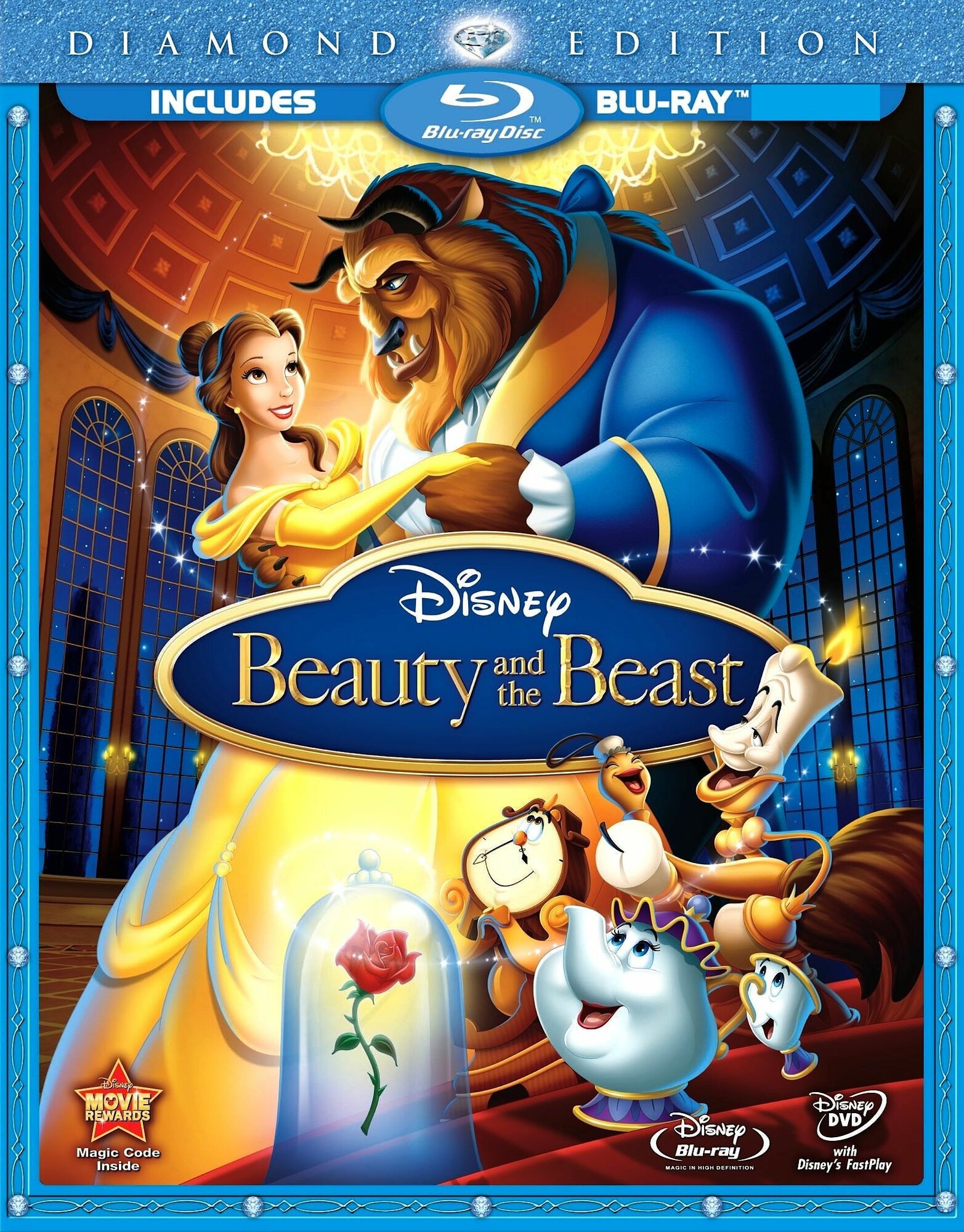 Красавица и чудовище Классика Дисней Blu-ray (блю рей)