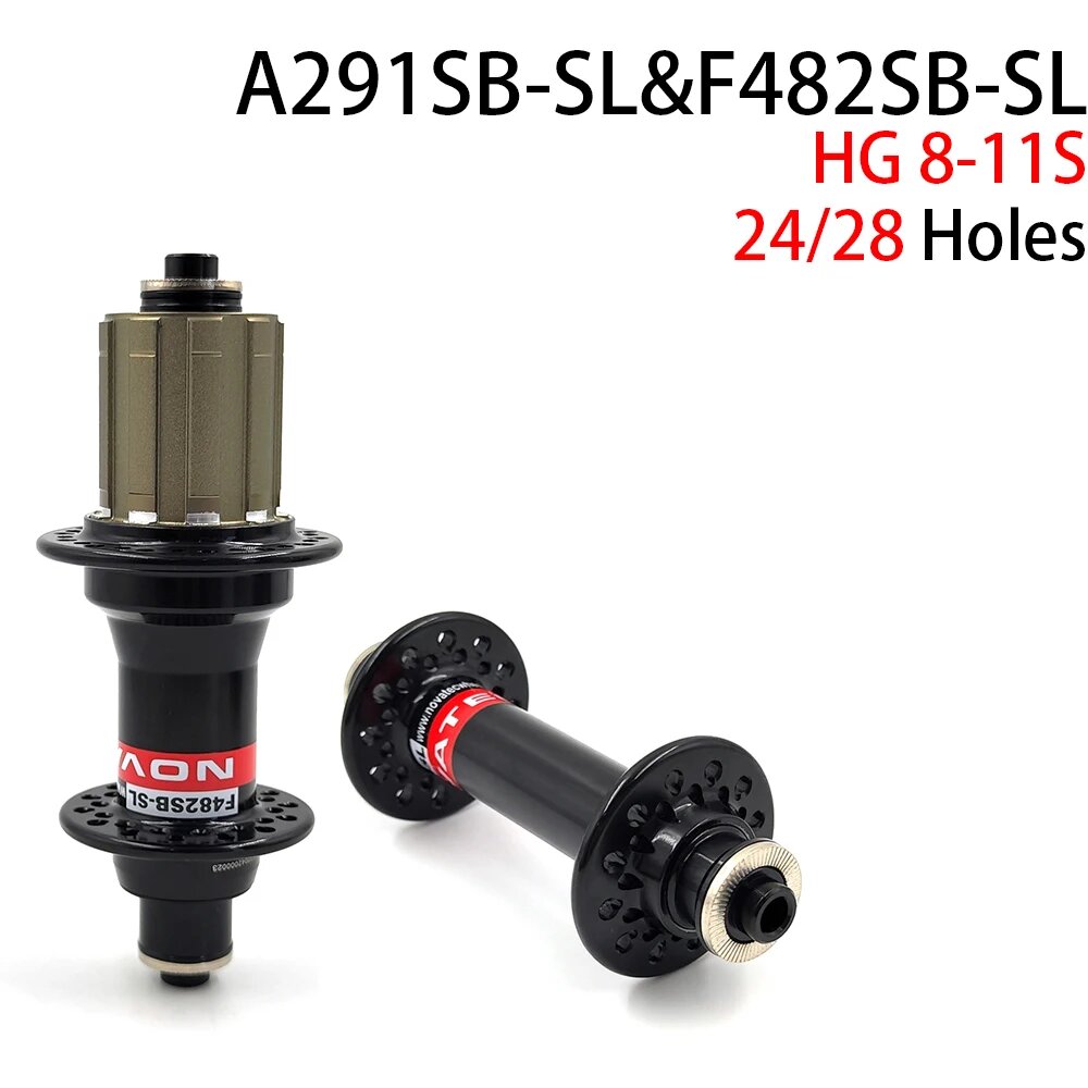 Novatec A291SB-SL F482SB-SL Втулки для шоссейного велосипеда Pair 24 28H HG