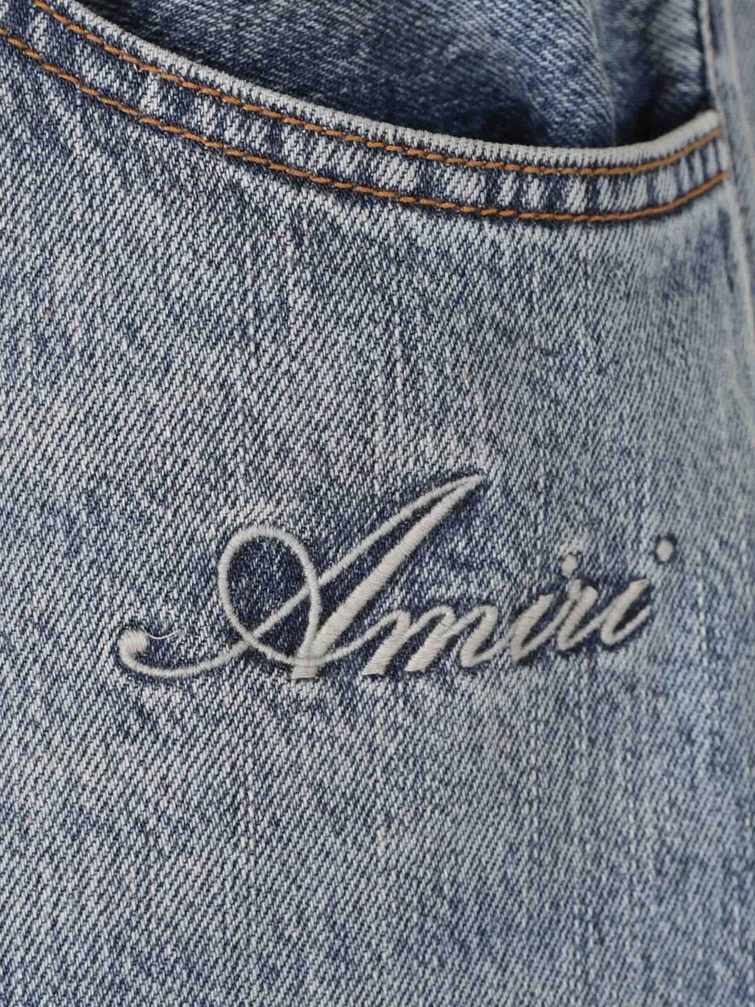 Джинсы AMIRI Drawstring wide-leg jeans, размер S, blue — фото 1