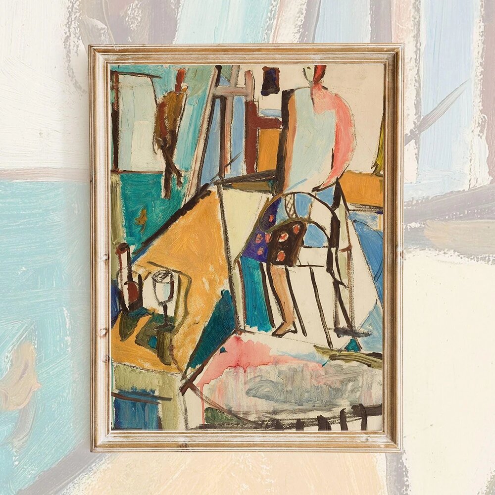 Абстрактная картина на холсте 40x60см, ZP3276-12
