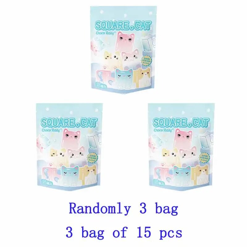 Фигурки-сюрприз 52TOYS Choco Teddy Square Cat Ice Cool Random 3 pcs