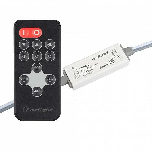 Arlight Диммер ARL-FINE-DIM Black (5-24V, 1x5A, RF ПДУ 11кн) (IP20 Пластик, 1 год)