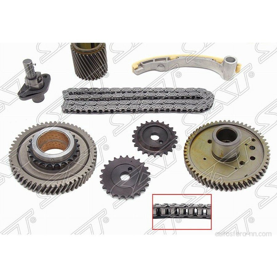 SAT TKMIT137 Комплект замены цепи ГРМ Mitsubishi Delica 94-07 / L200 96-05 4M41