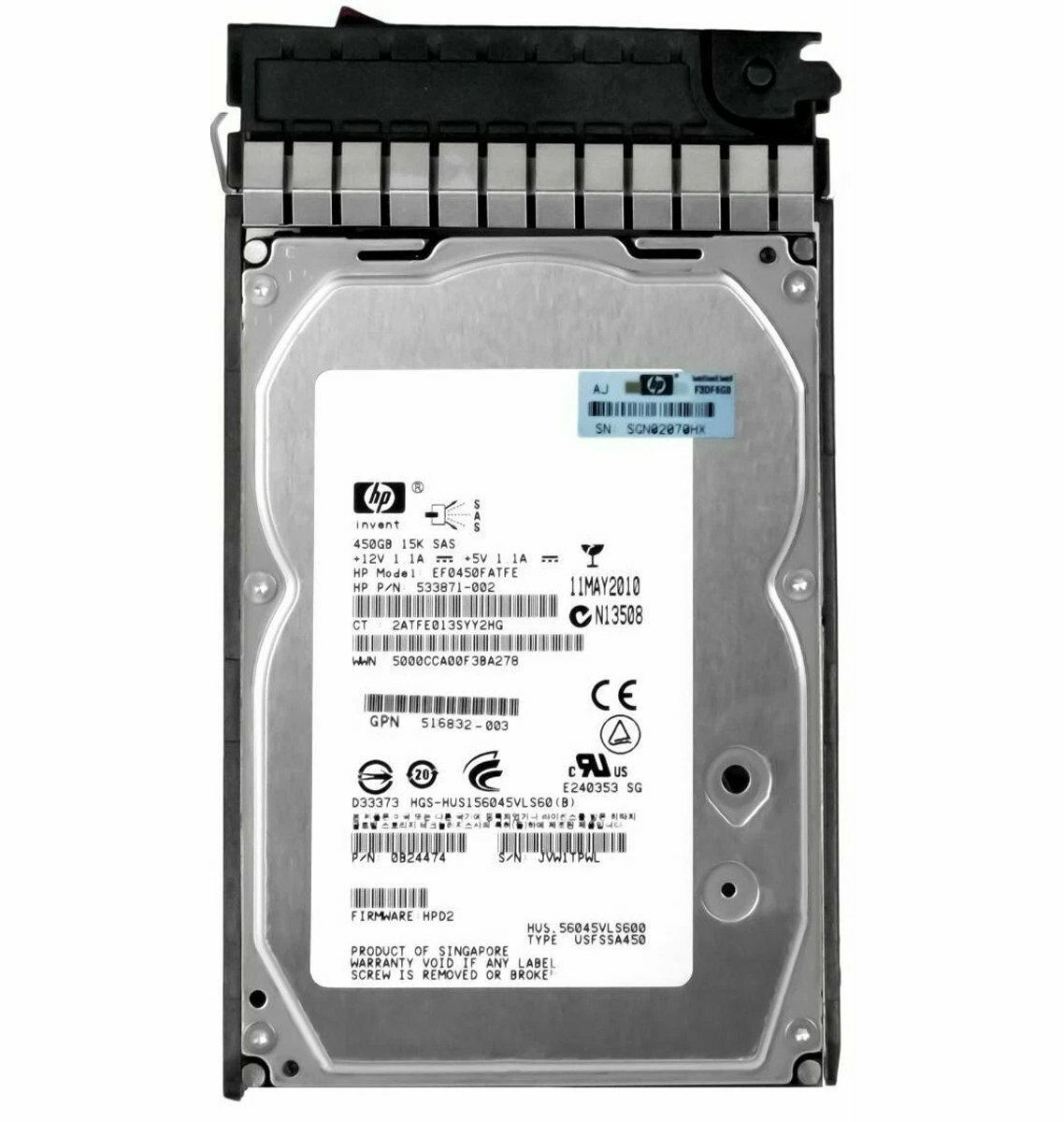 Жесткий диск HP 450Gb 15000 SAS 3.5" HDD 0B24474