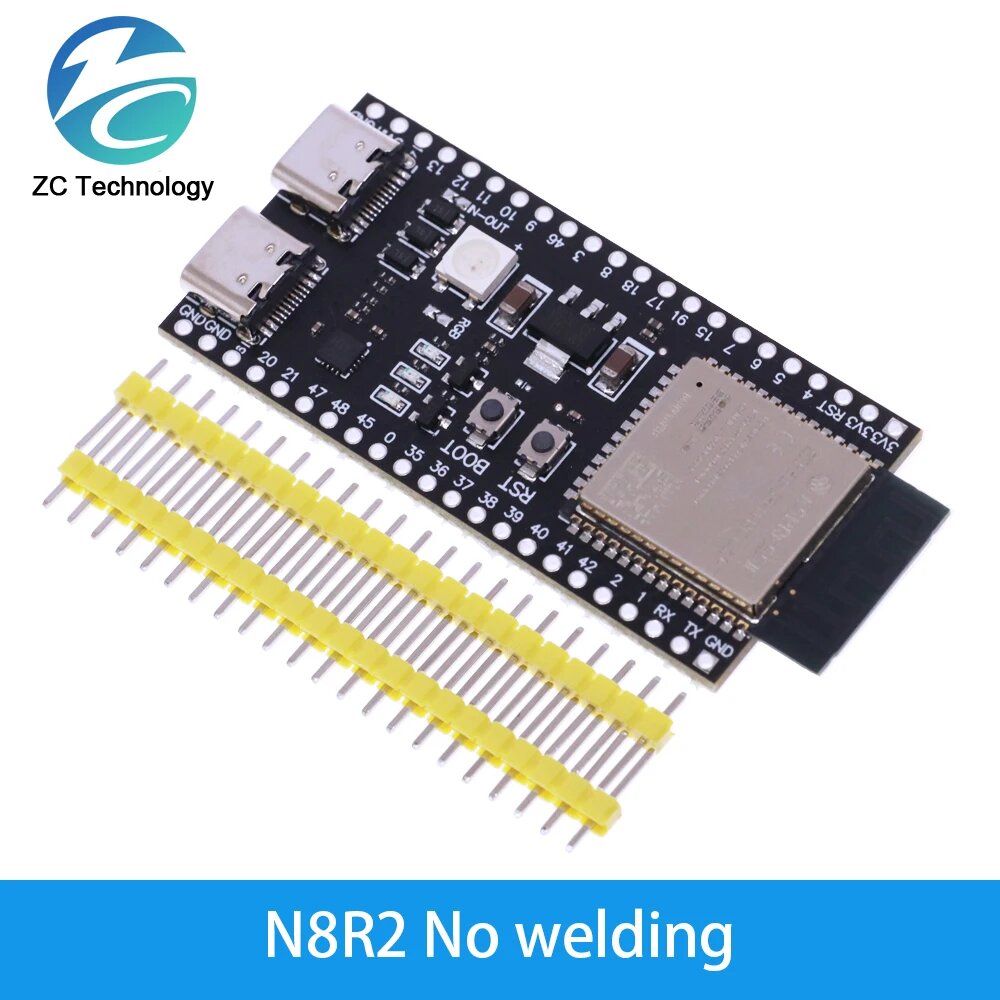ESP32-S3 N8R2 DevKit C, Зеленый Жемчуг