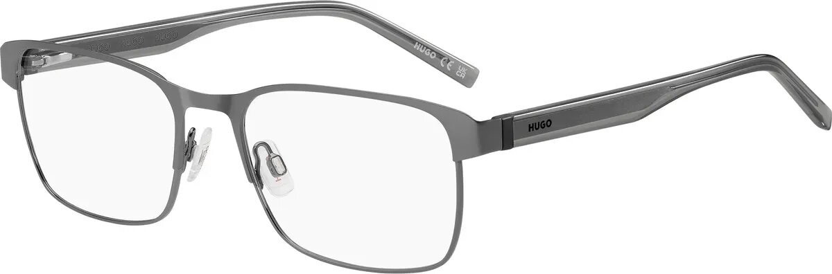 Оправа Hugo HG 1361 R80, тип оправы ободковая, материал оправы металл, пол мужские, форма оправы прямоугольная