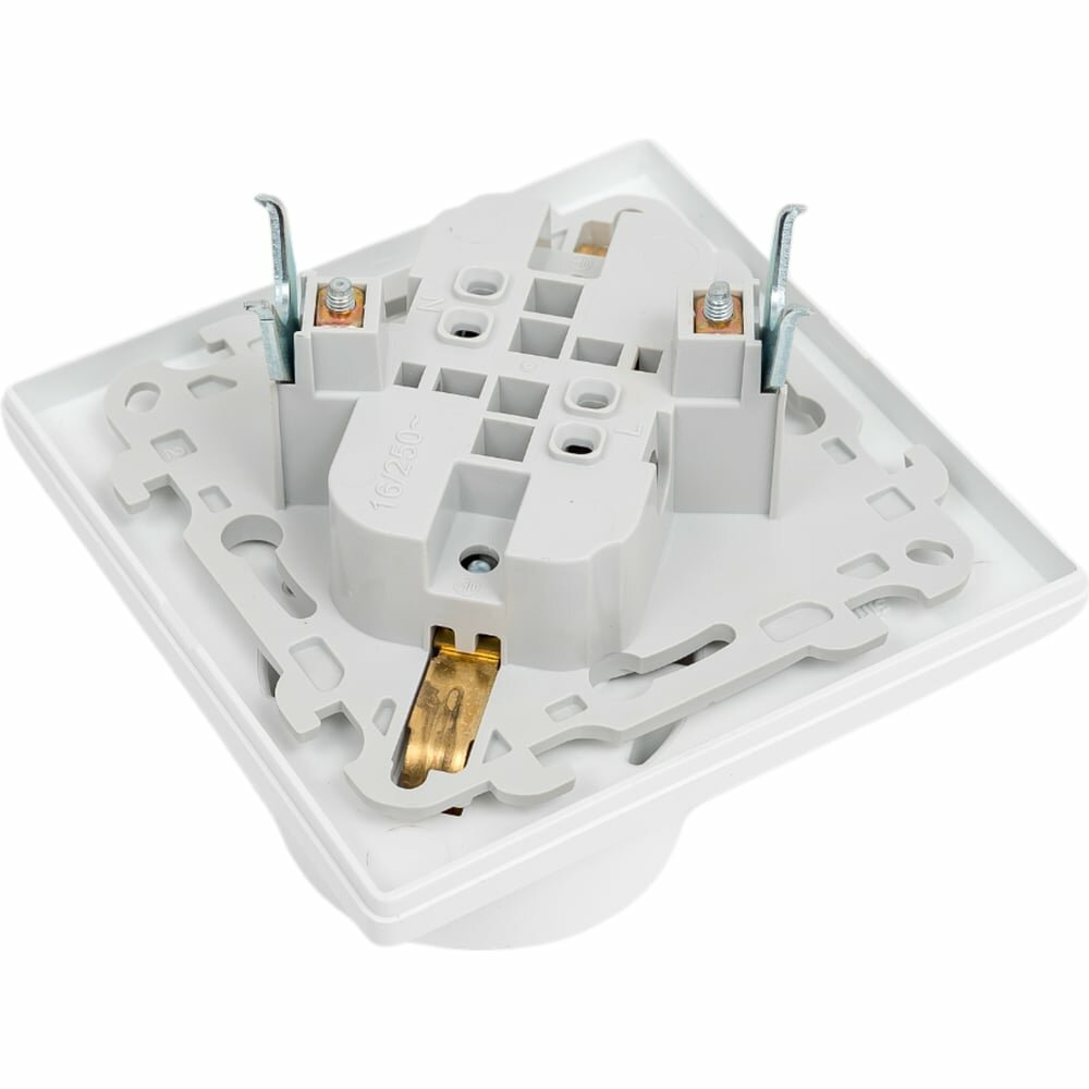 Розетка Simon 2х2К+З Schuko без шторок, белый 2450459-030 — фото 1