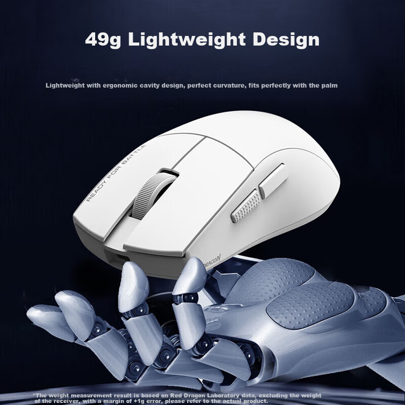 REDRAGON G49SE трирежимная беспроводная игровая мышь 5000-10000 DPI 5-8 программируемых кнопок для средних ладоней