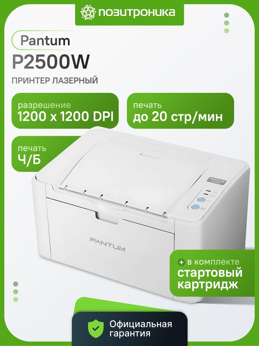Принтер лазерный Pantum P2200 черно-белый A4