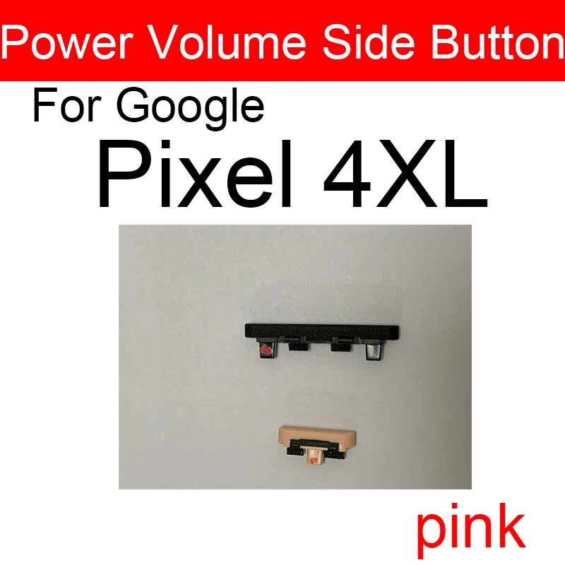 Боковая кнопка питания и громкости для Google Pixel 4 4A 4XL XL, боковая клавиша питания и громкости, запасные части