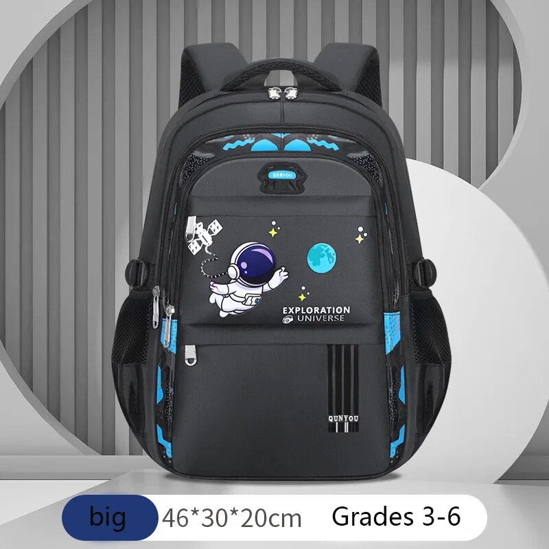 Детский рюкзак черный, 46*30*20см, Grades 3-6