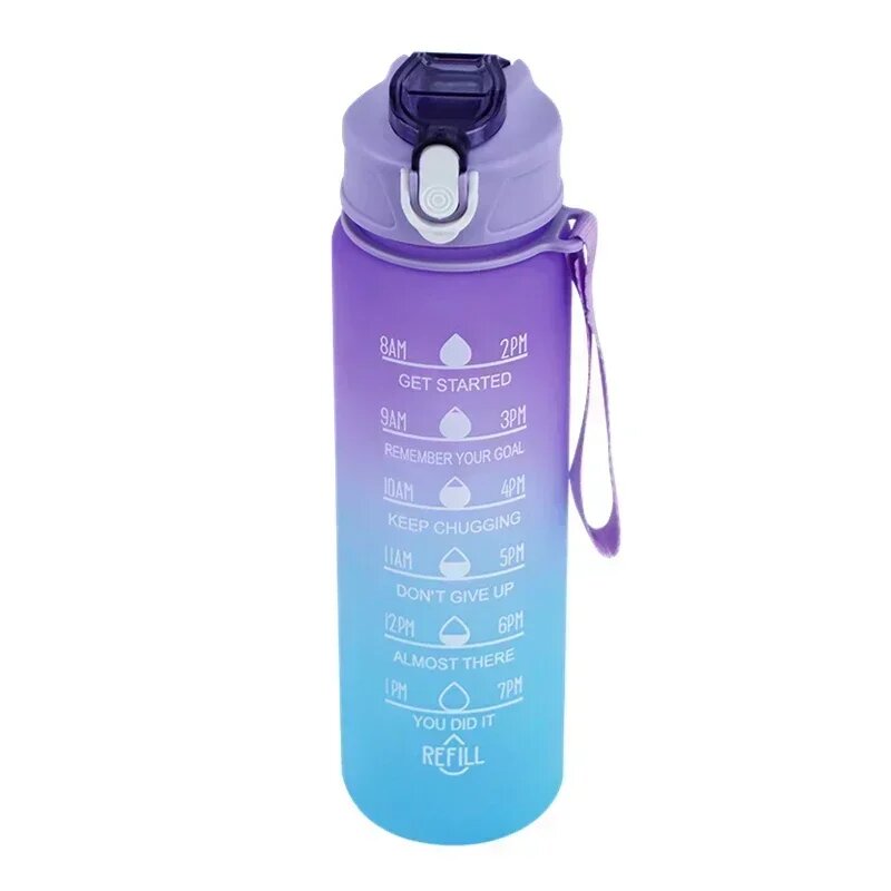 Бутылка для воды спортивная 900 мл Purple Blue
