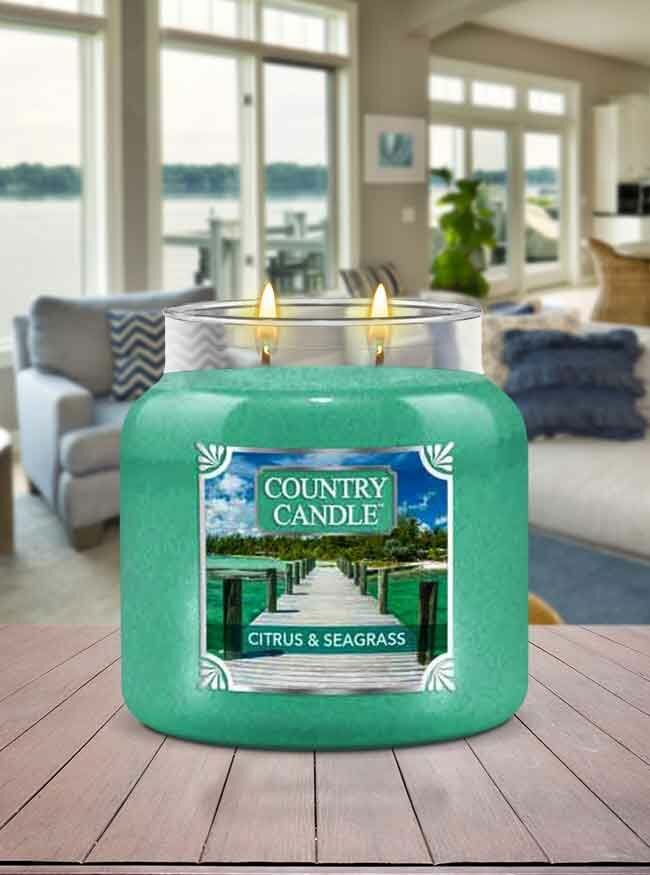 Kringle Candle свеча ароматическая Citrus & Seagrass ( 510 грамм)