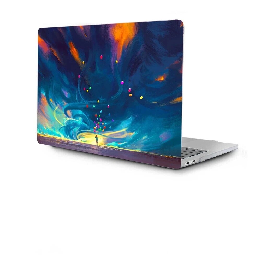 Чехол для Macbook Air 15" M2, розово-красный