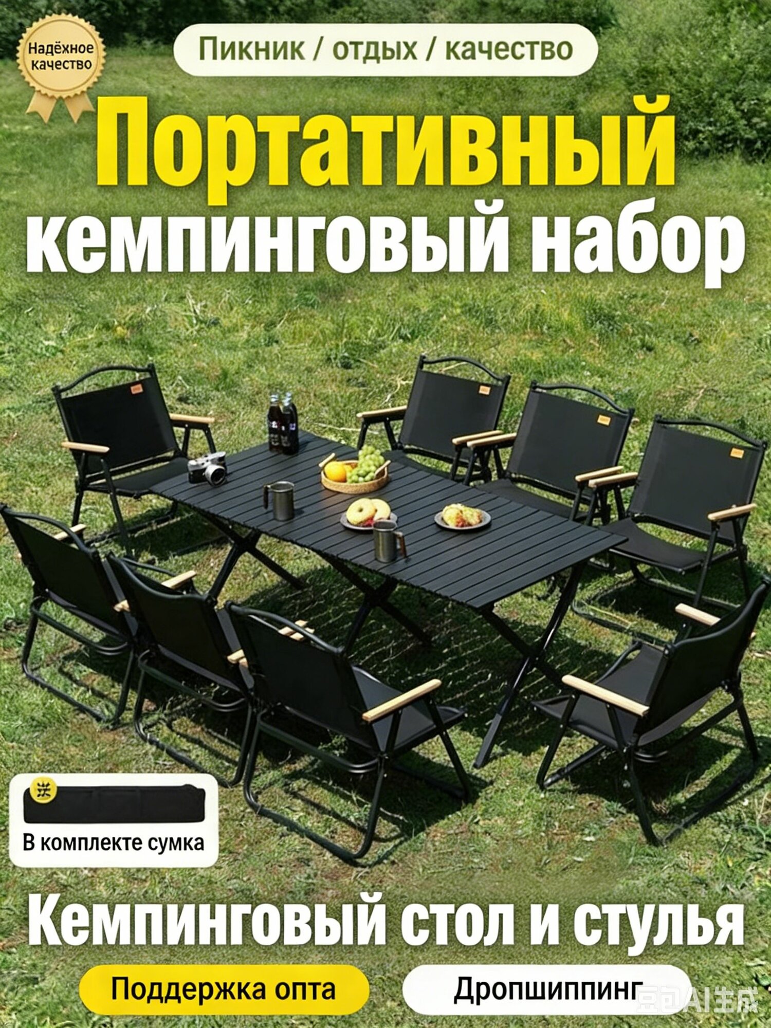 Стол складной туристический3.6 кг легкий походный компактный для пикника
