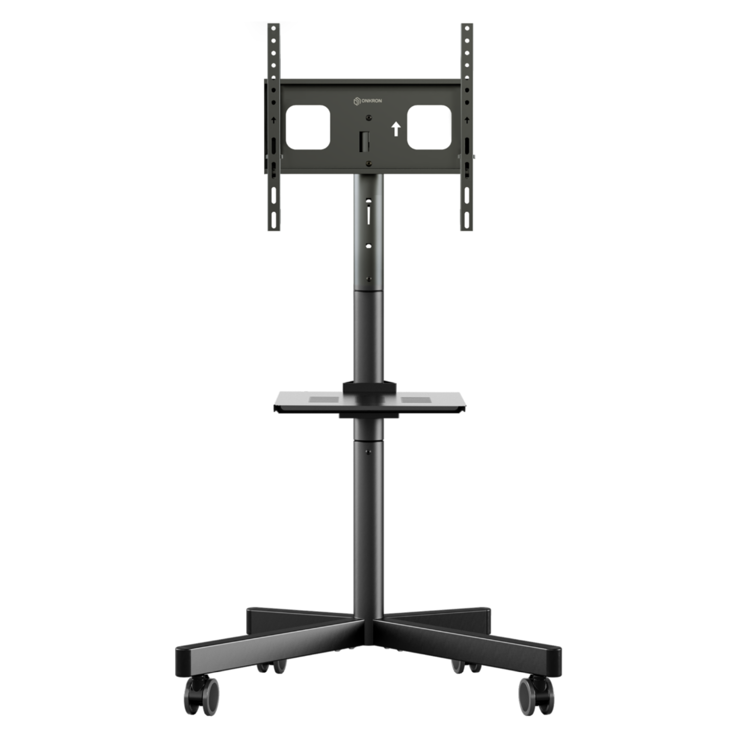 Мобильная напольная стойка Onkron TS1137 23"-60", нагрузка до 45 кг, регулировка высоты и наклона, черный